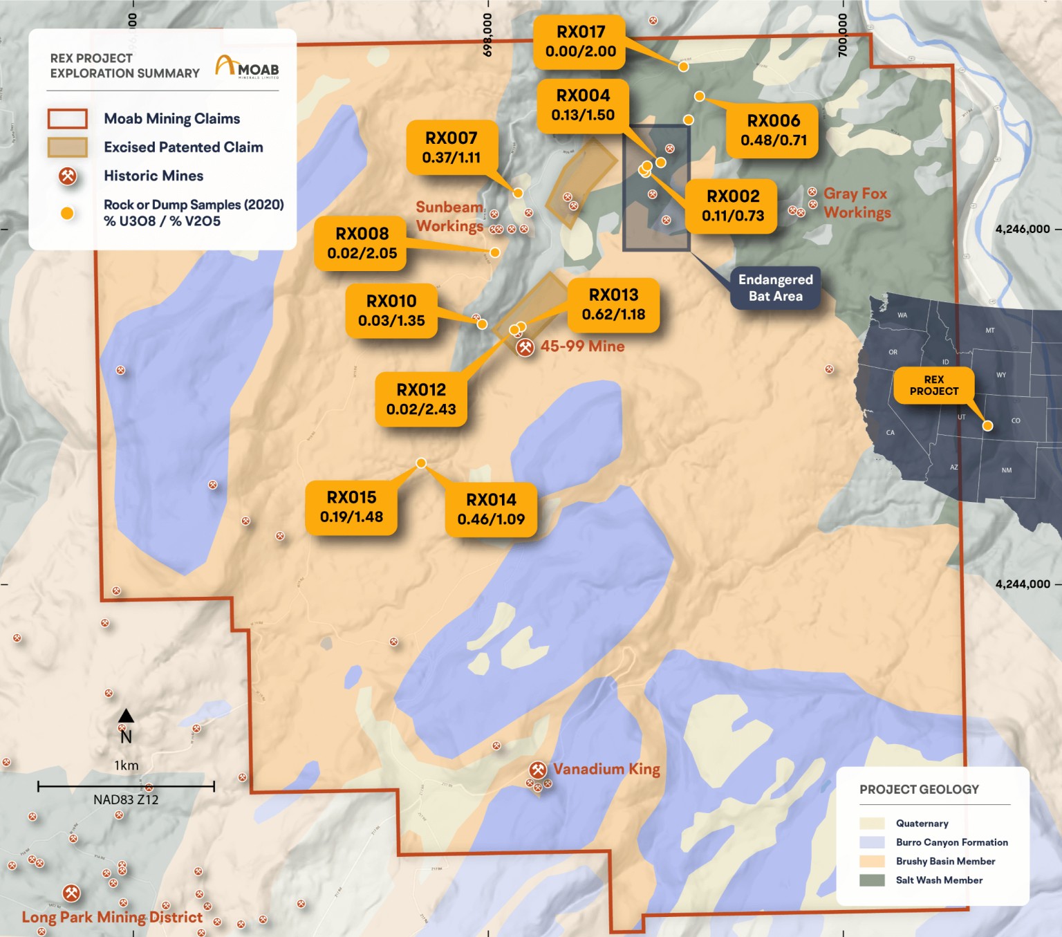 REX project - MOAB Minerals