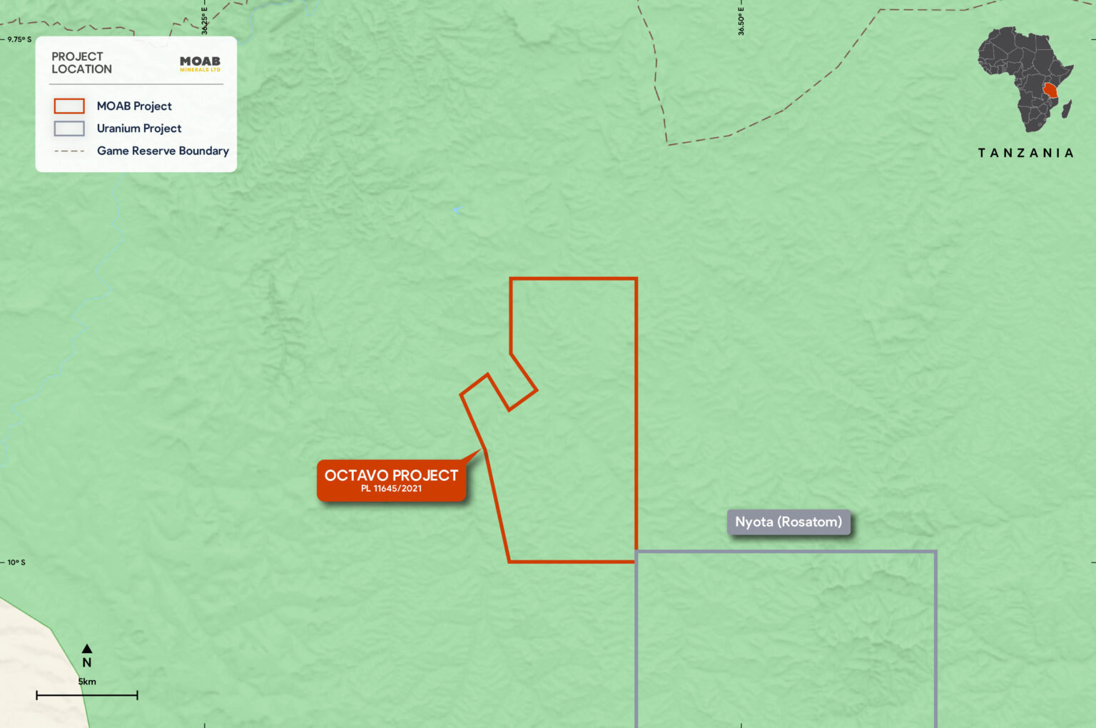 Manyoni and Octavo project - MOAB Minerals